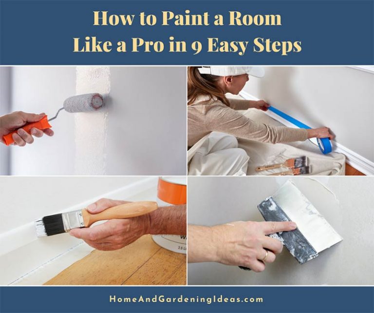 How to Paint a Room Like a Pro in 9 Easy Steps - Home and Gardening Ideas