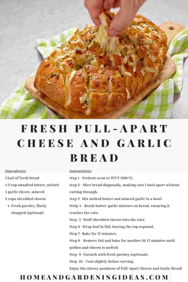 Fresh Pull-Apart Cheese and Garlic Bread - Home and Gardening Ideas