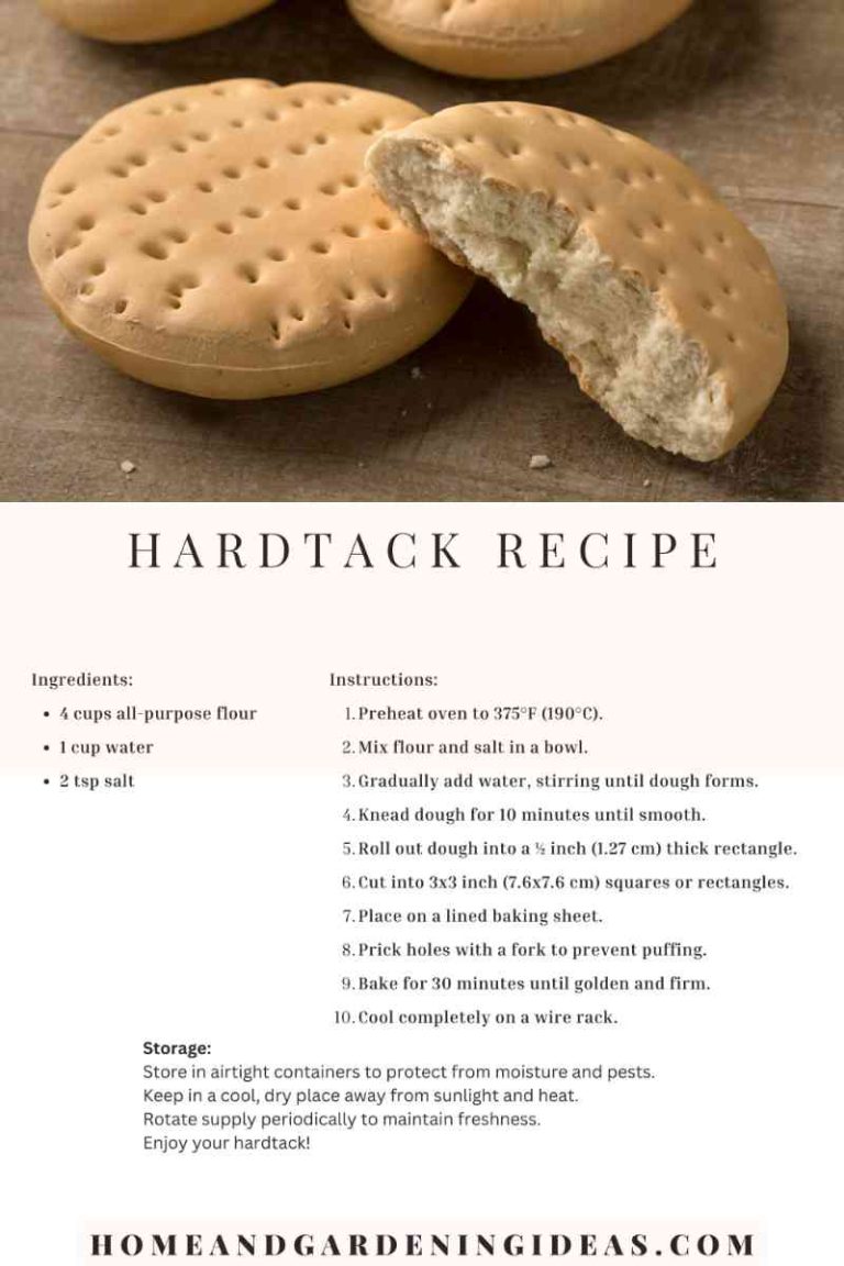 Hardtack Recipe - Home and Gardening Ideas