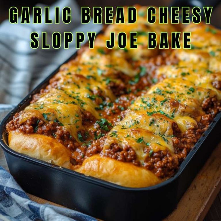 Garlic Bread Cheesy Sloppy Joe Bake - Home and Gardening Ideas